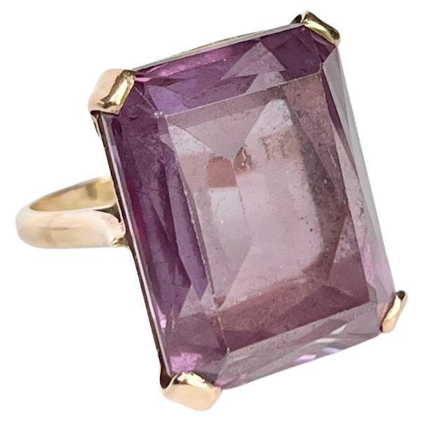 Vintage Amethyst and 9 Carat Gold Cocktail Ring at 1stDibs | vintage ...