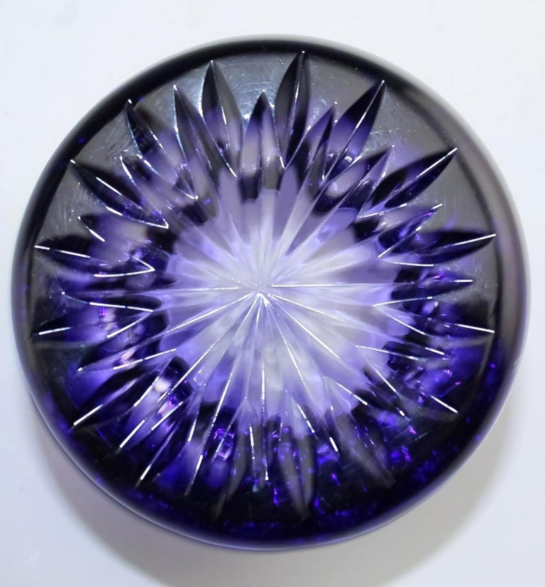 Vintage Amethyst Crystal Paperweight by Webb Corbett of England at 1stDibs