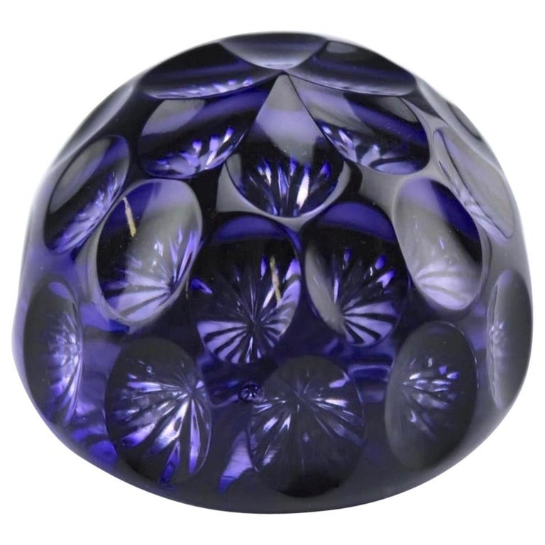 Vintage Amethyst Crystal Paperweight by Webb Corbett of England at ...