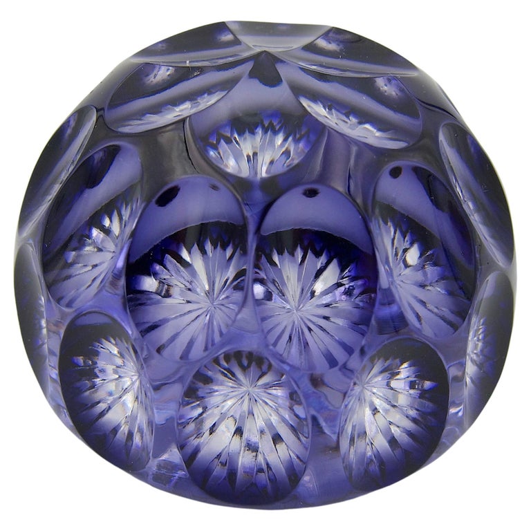 Vintage Amethyst Crystal Paperweight from Webb Corbett of England For ...