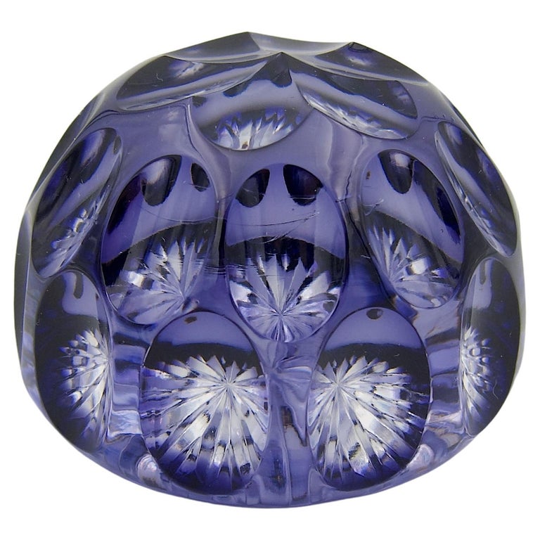 Vintage Amethyst Crystal Paperweight from Webb Corbett of England For ...