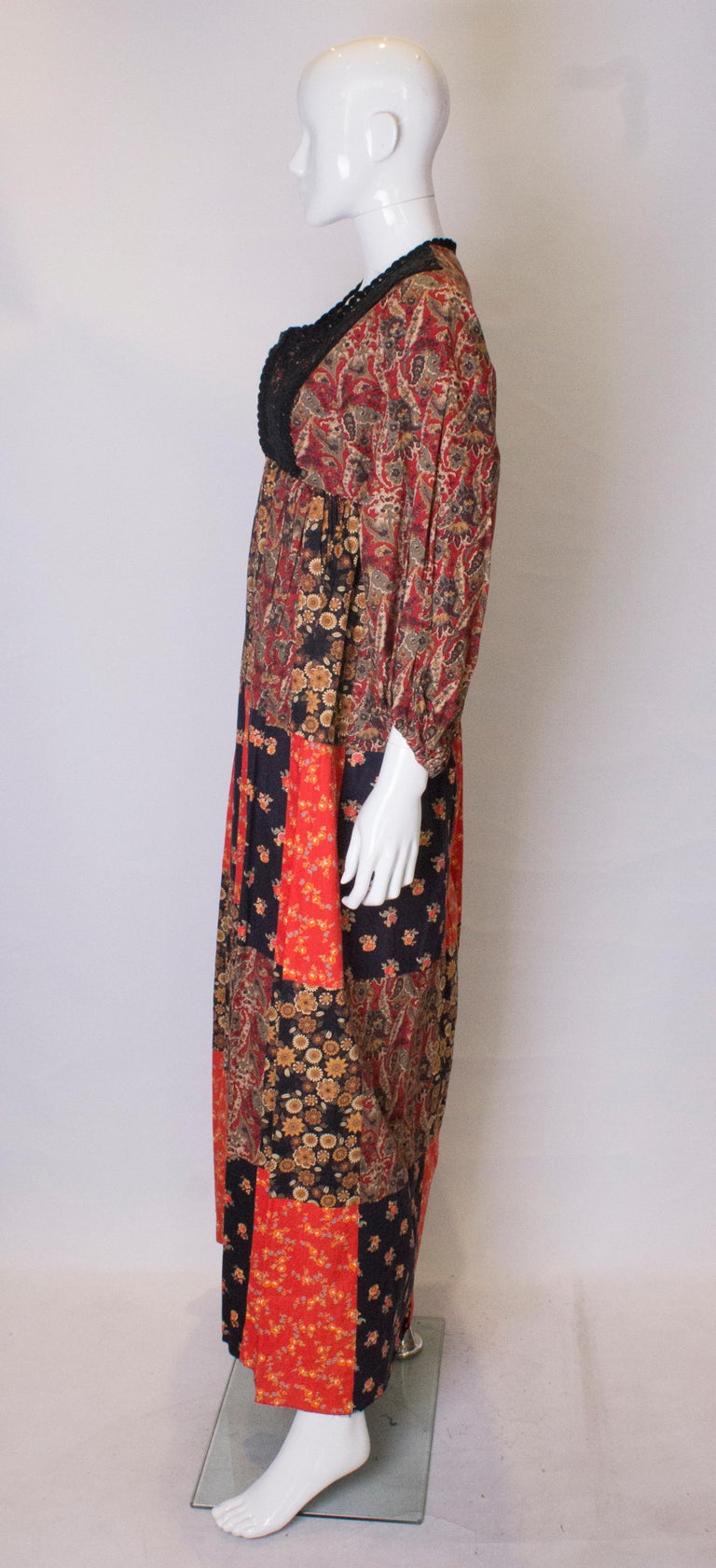 Vintage Angela Gore Patchwork Cotton Dress at 1stDibs | angela gore ...