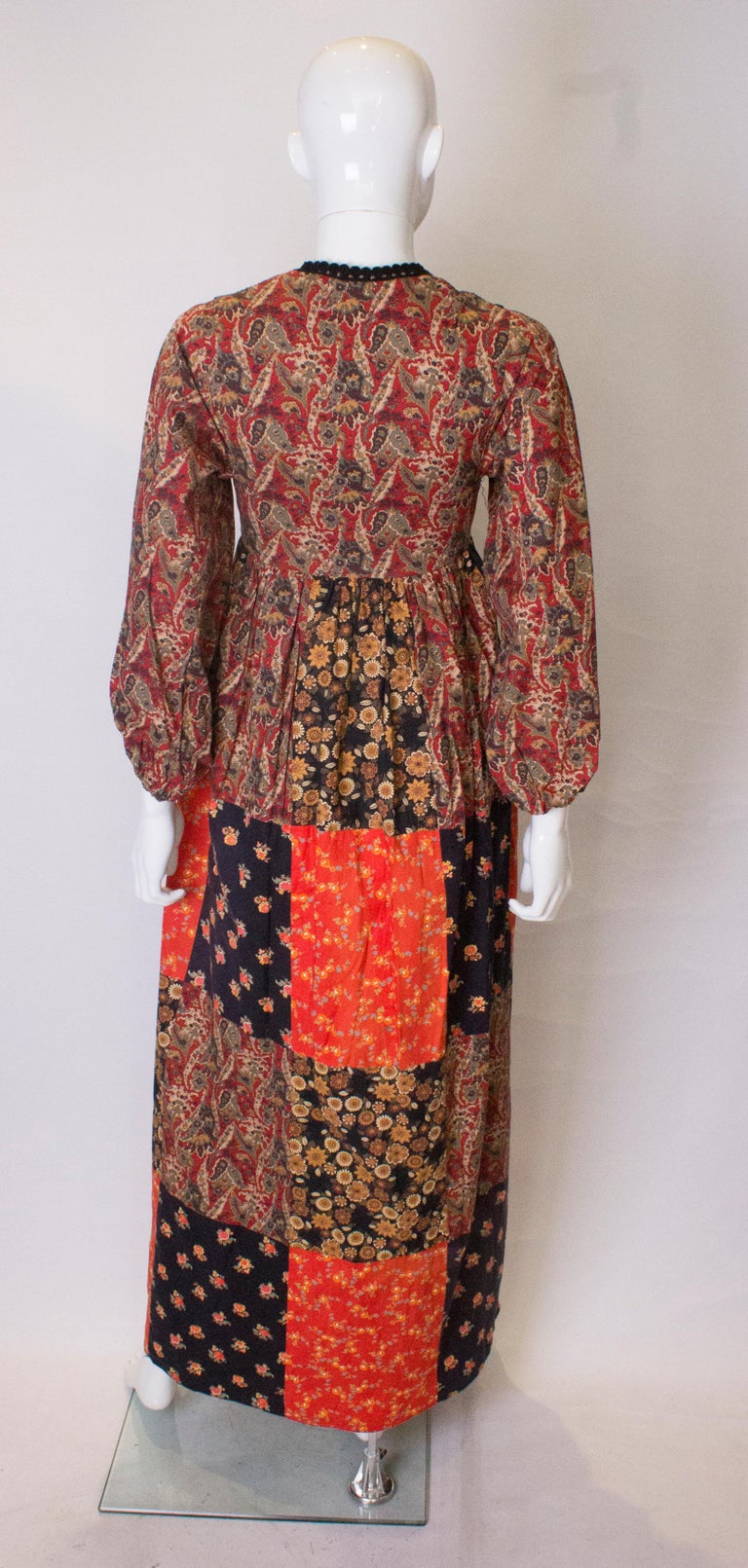 Vintage Angela Gore Patchwork Cotton Dress at 1stDibs | angela gore ...