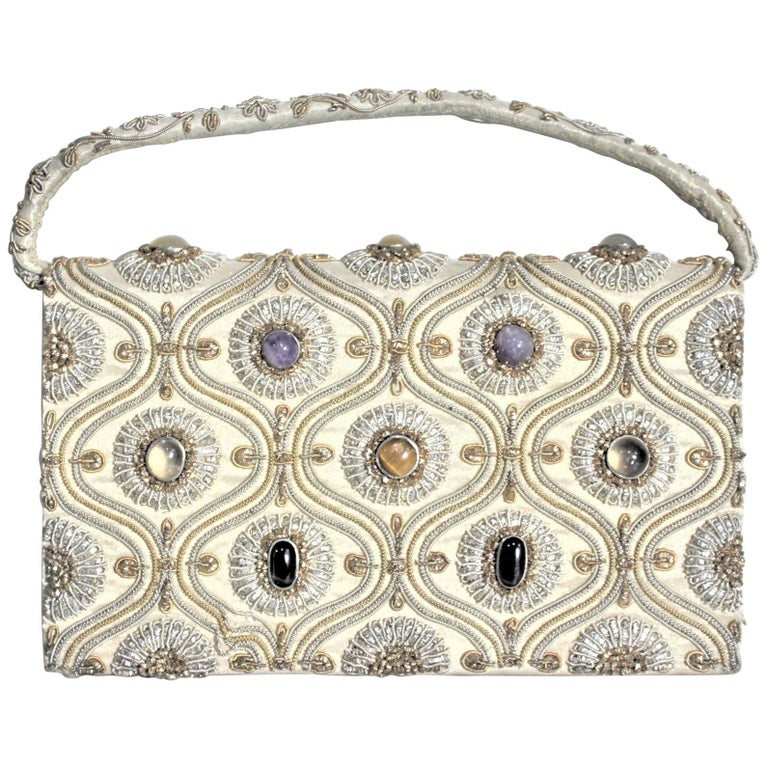 Vintage Anglo-Indian Hand-Crafted Clutch Purse or Evening Bag with ...