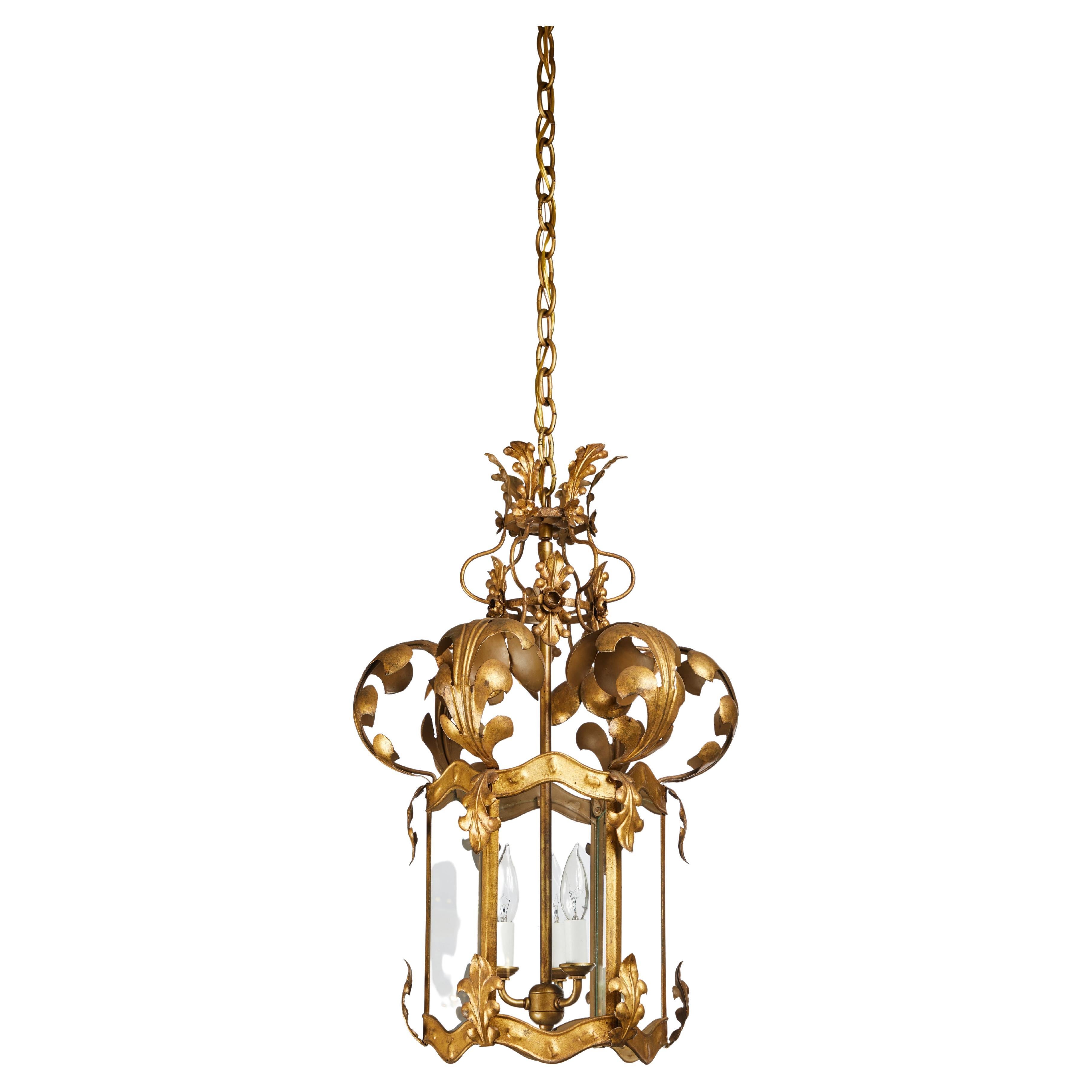 Antique Spanish Lantern with Crown at 1stDibs