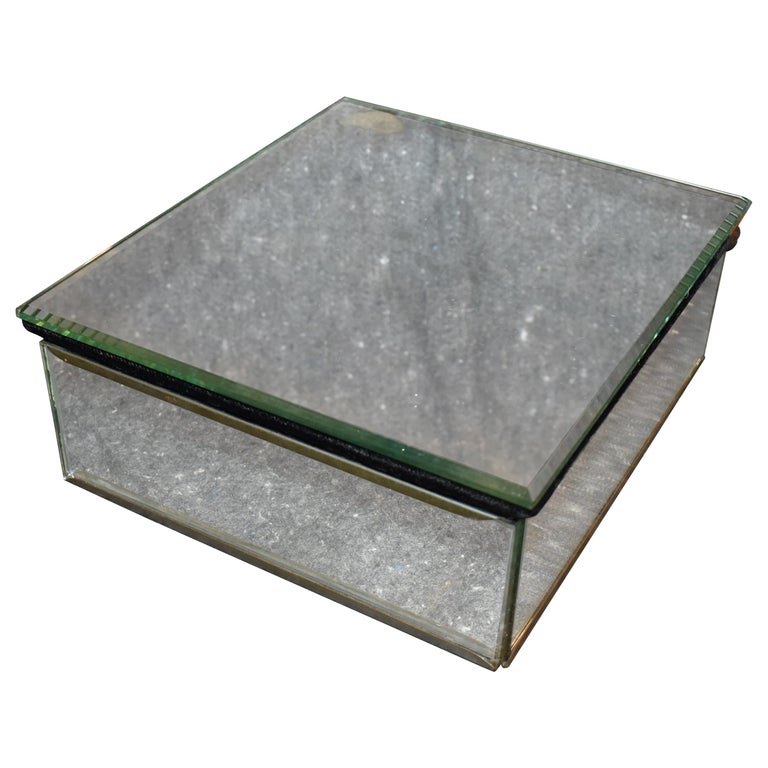 Vintage Antique Mirrored Jewelry Box For Sale at 1stDibs | antique ...