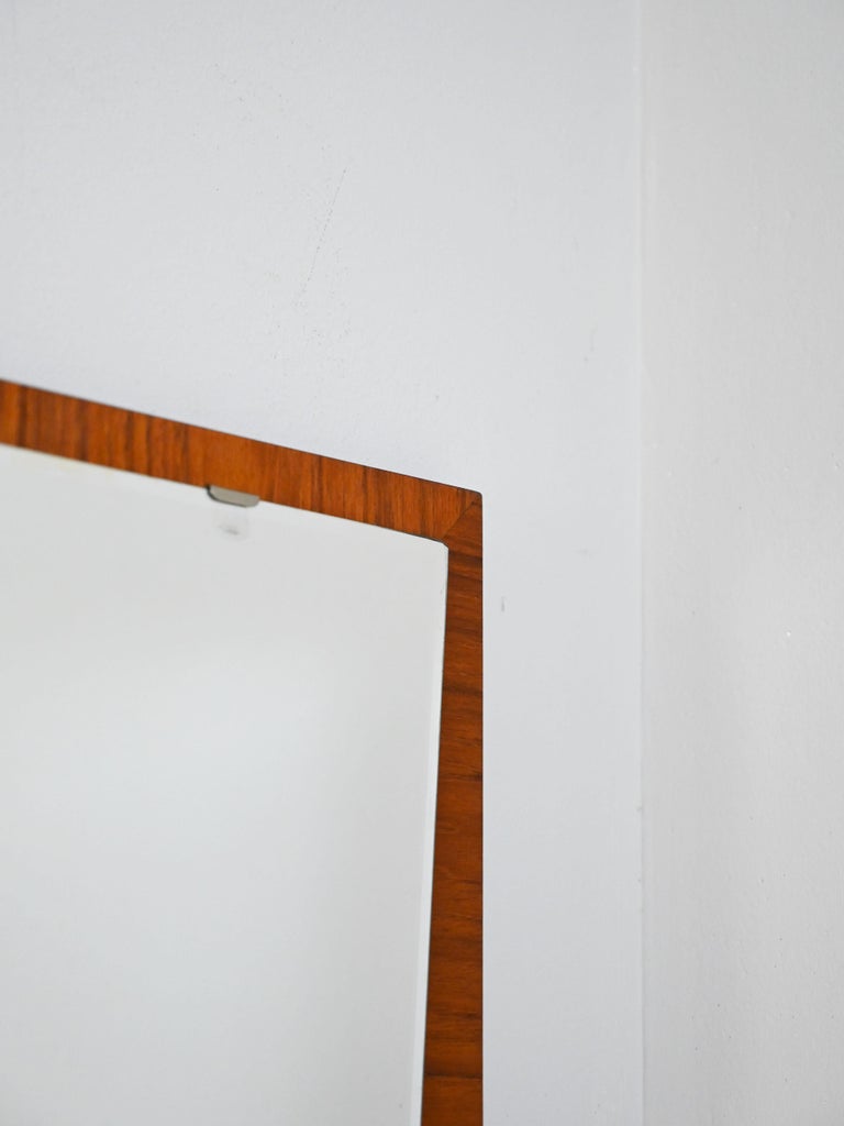 Vintage Antique Square Mirror For Sale at 1stDibs