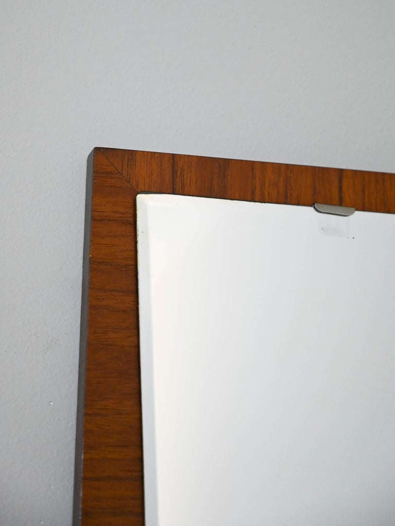 Vintage Antique Square Mirror For Sale at 1stDibs