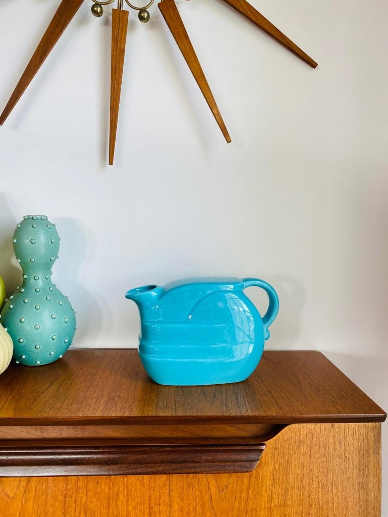 Vintage Aqua Blue Pitcher by Joseph Magnin Italy, Mid Century, 1960 For ...