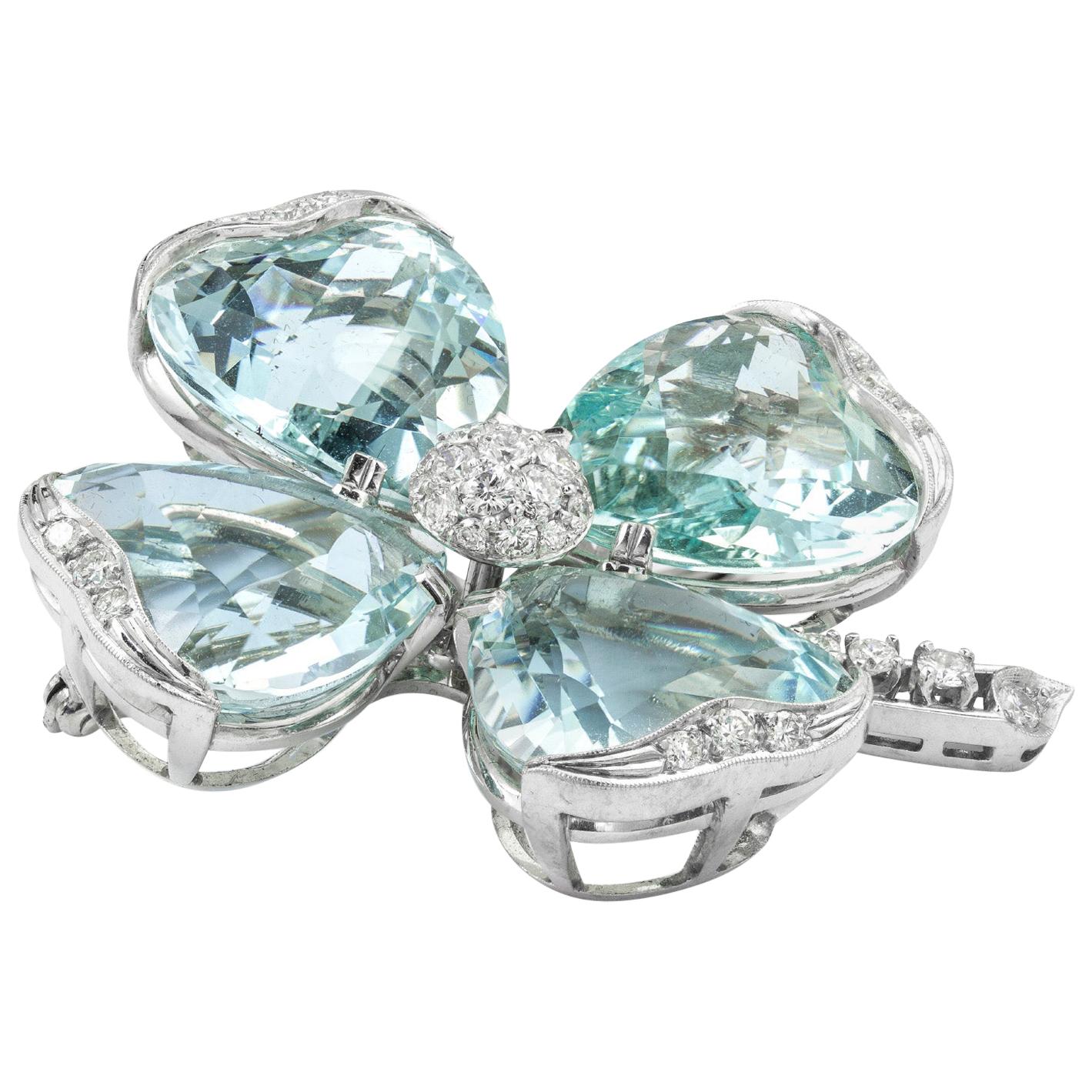 Poppy Head Flower Brooch at 1stDibs