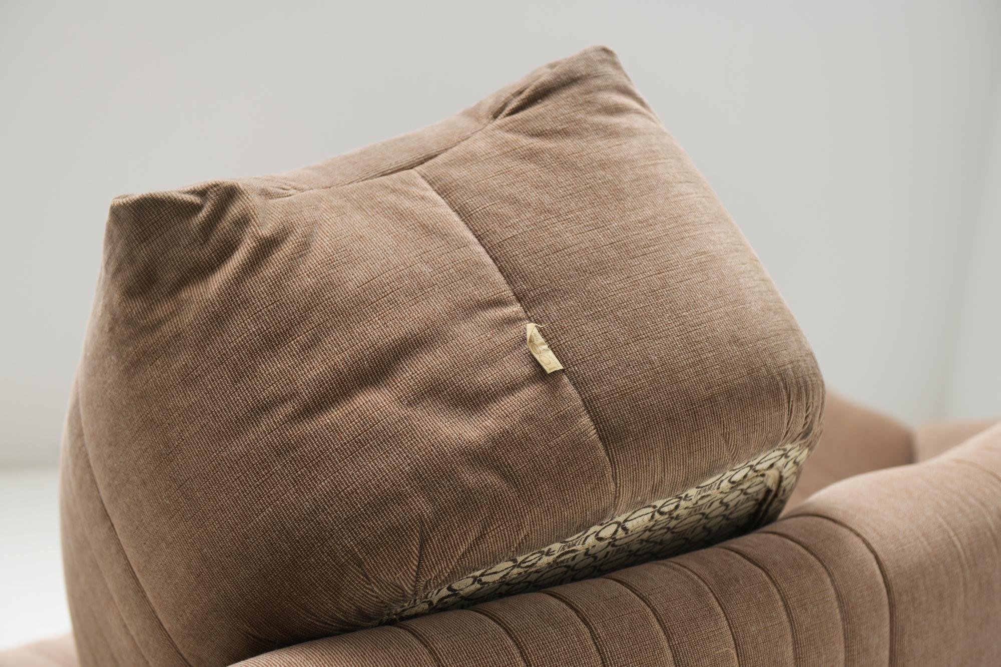 Vintage Aralia Sofa + Poof by Michel Ducaroy for Ligne Roset France For ...