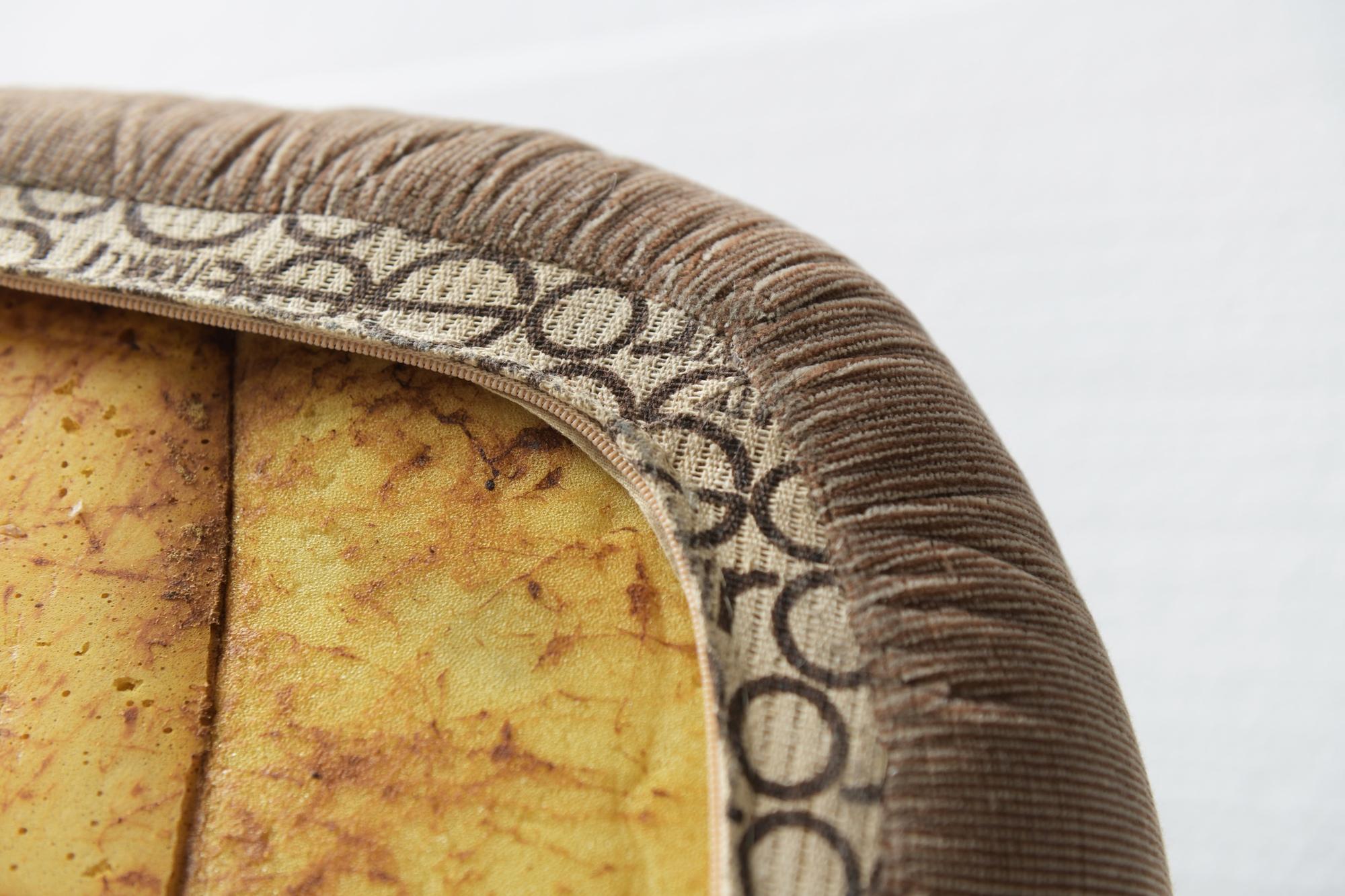 Vintage Aralia Sofa + Poof by Michel Ducaroy for Ligne Roset France For ...