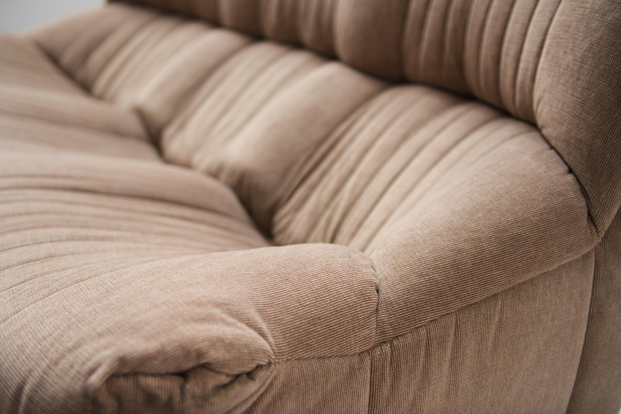 Vintage Aralia Sofa + Poof by Michel Ducaroy for Ligne Roset France For ...