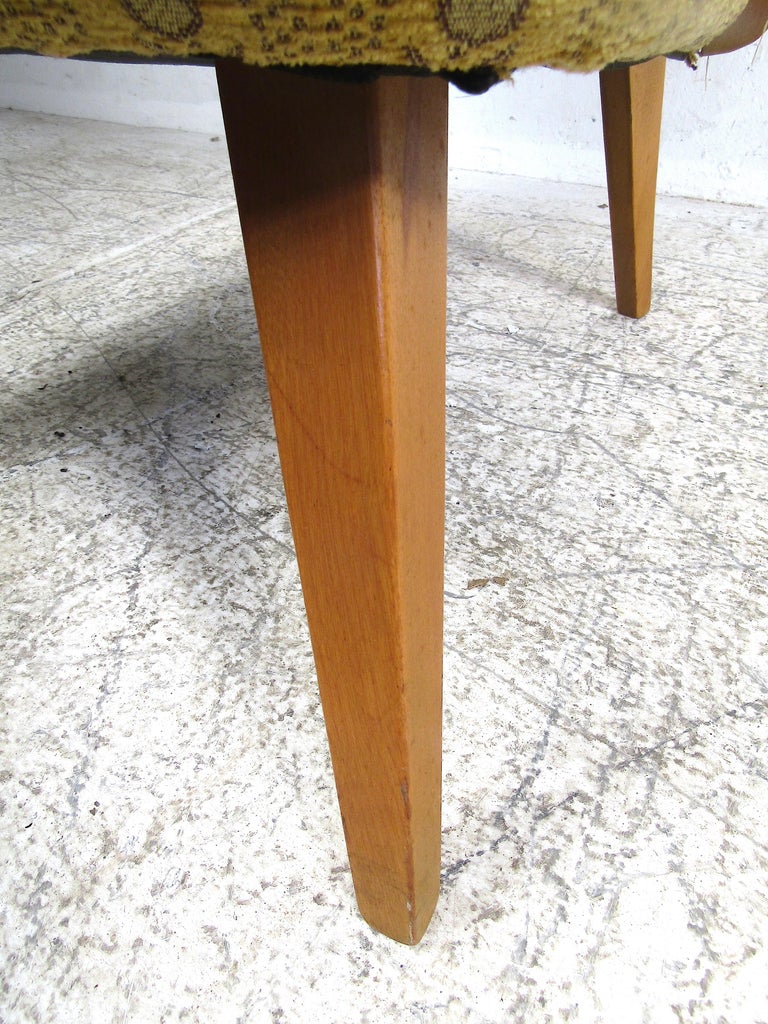 Vintage Armchair with a Floral Pattern Upholstery For Sale at 1stDibs