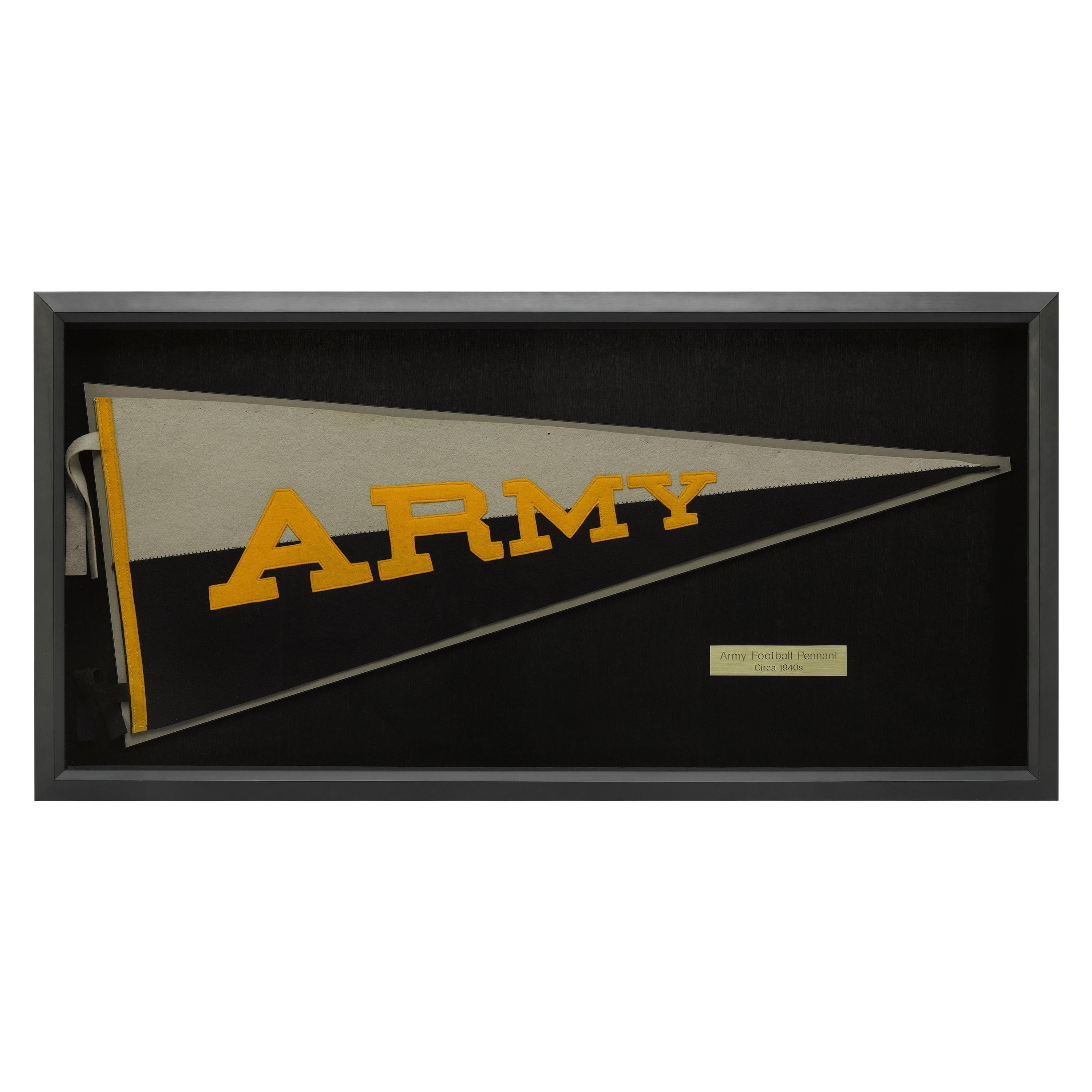 Vintage Army Football Wool Pennant, circa 1940s at 1stDibs | army pennant