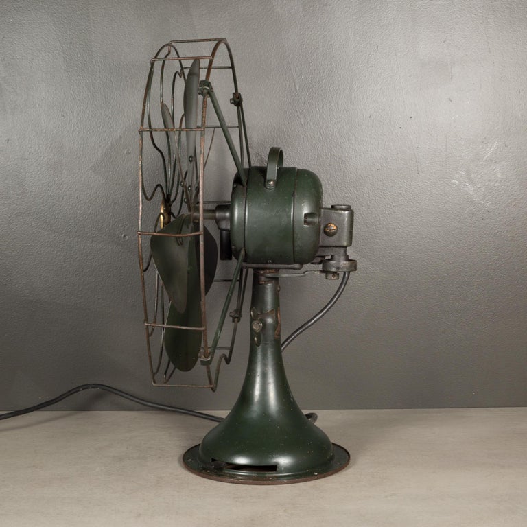 Vintage Army Green Commandair Oscillating 6 Blade Fan, C.1930 For Sale ...