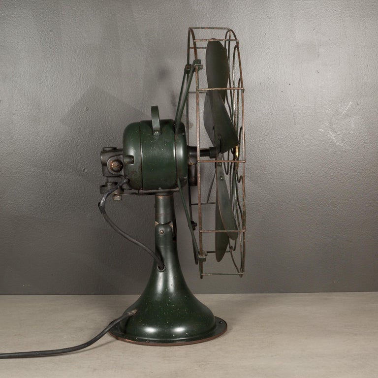 Vintage Army Green Commandair Oscillating 6 Blade Fan, C.1930 For Sale ...