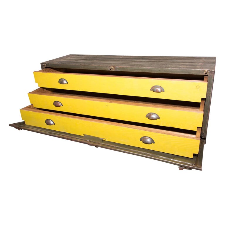 Vintage Army Metal Box, Chest of Drawers, 1950s For Sale at 1stDibs ...