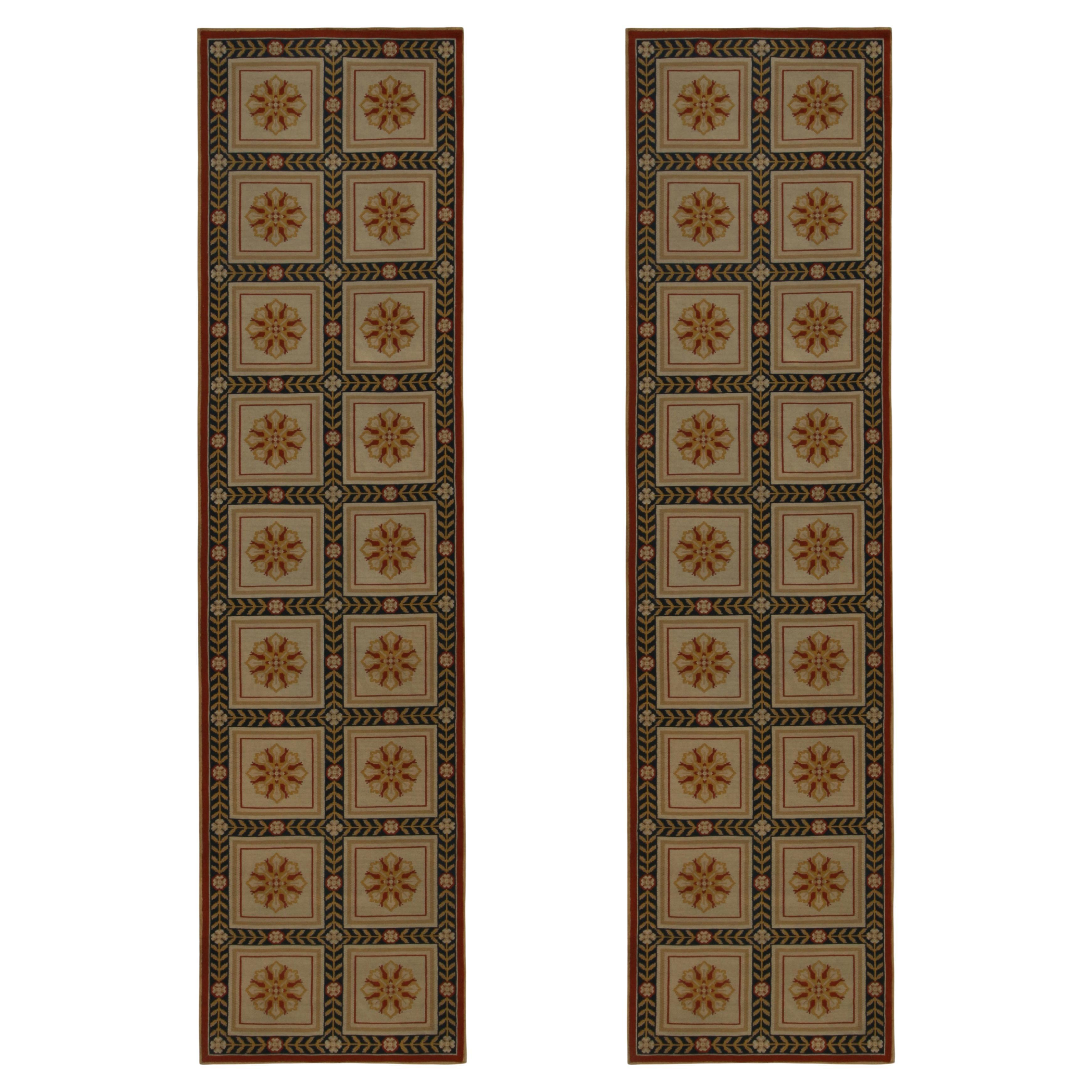 Antique Arraiolos Needlepoint Rug in Beige and Gold Floral Pattern by ...