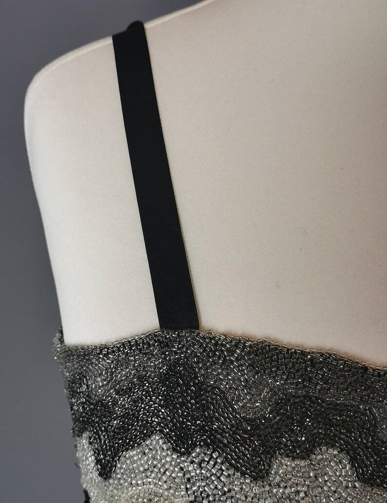 Vintage Art Deco 1920s flapper beadwork bandeau top, showgirl For Sale ...