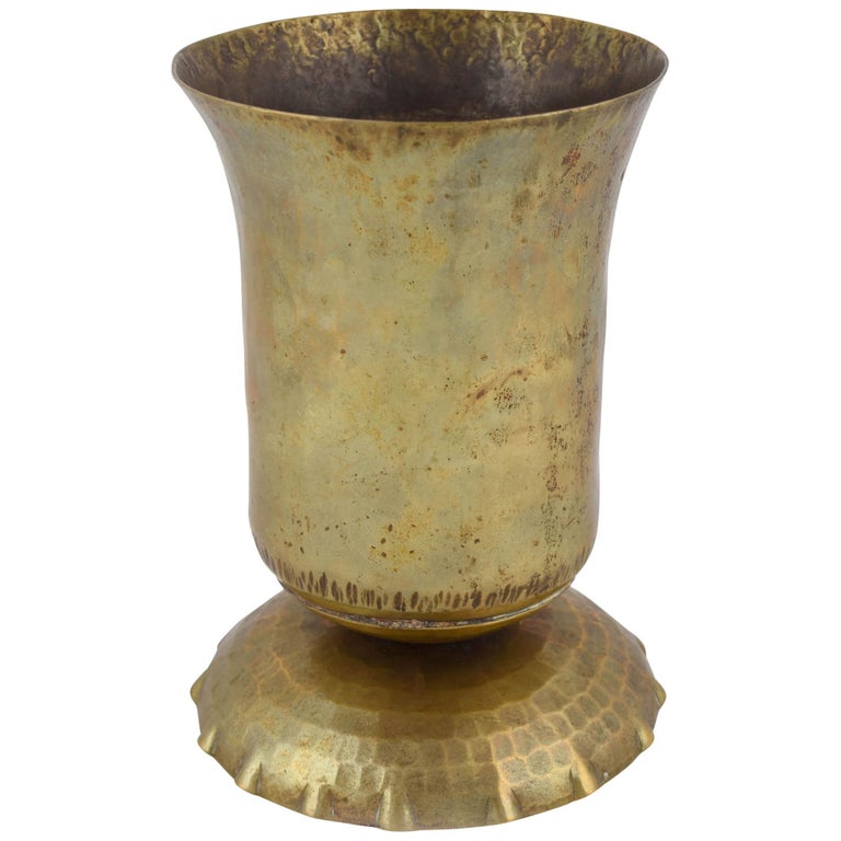 Vintage Art Deco Brass Vase, Germany, 1920-1930 For Sale at 1stDibs
