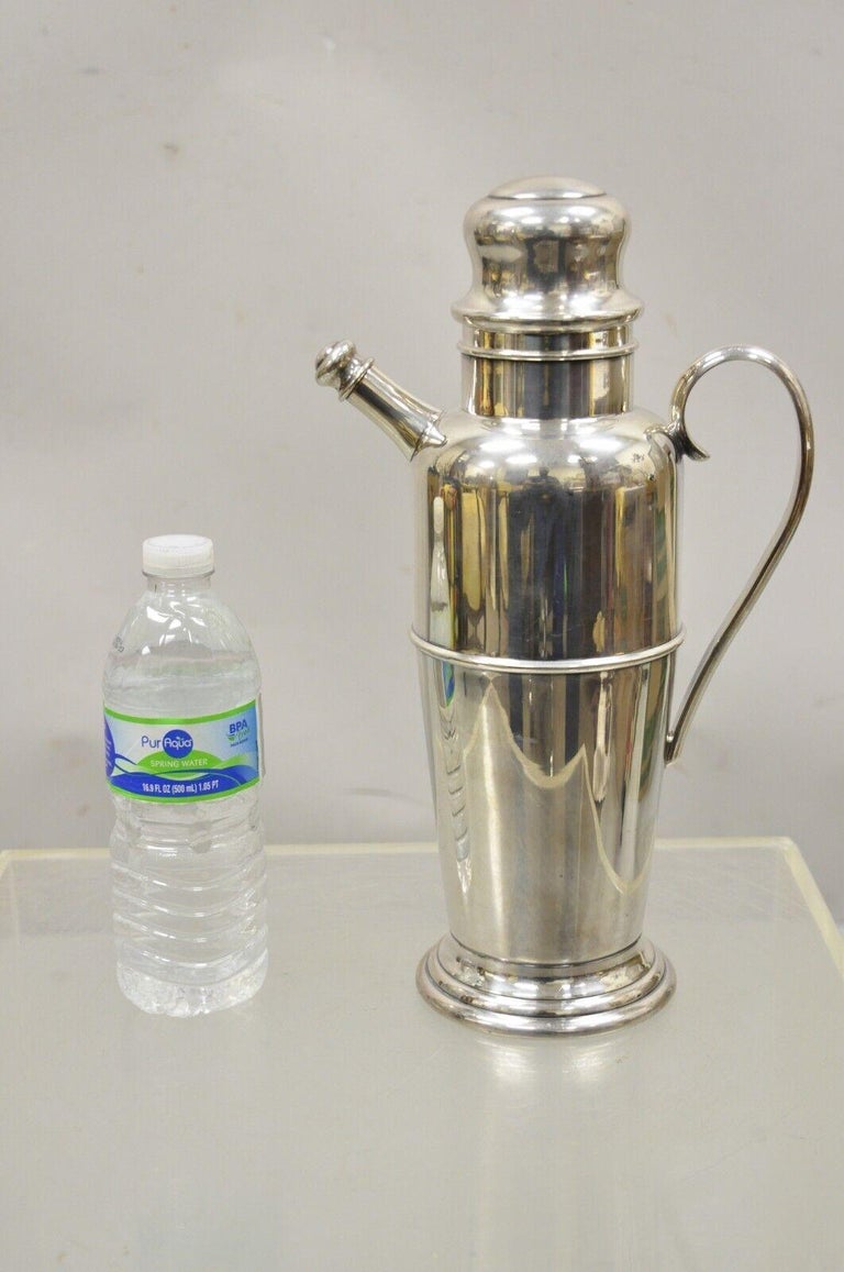 Vintage Art Deco Cambridge Silver Plated Cocktail Martini Shaker For ...