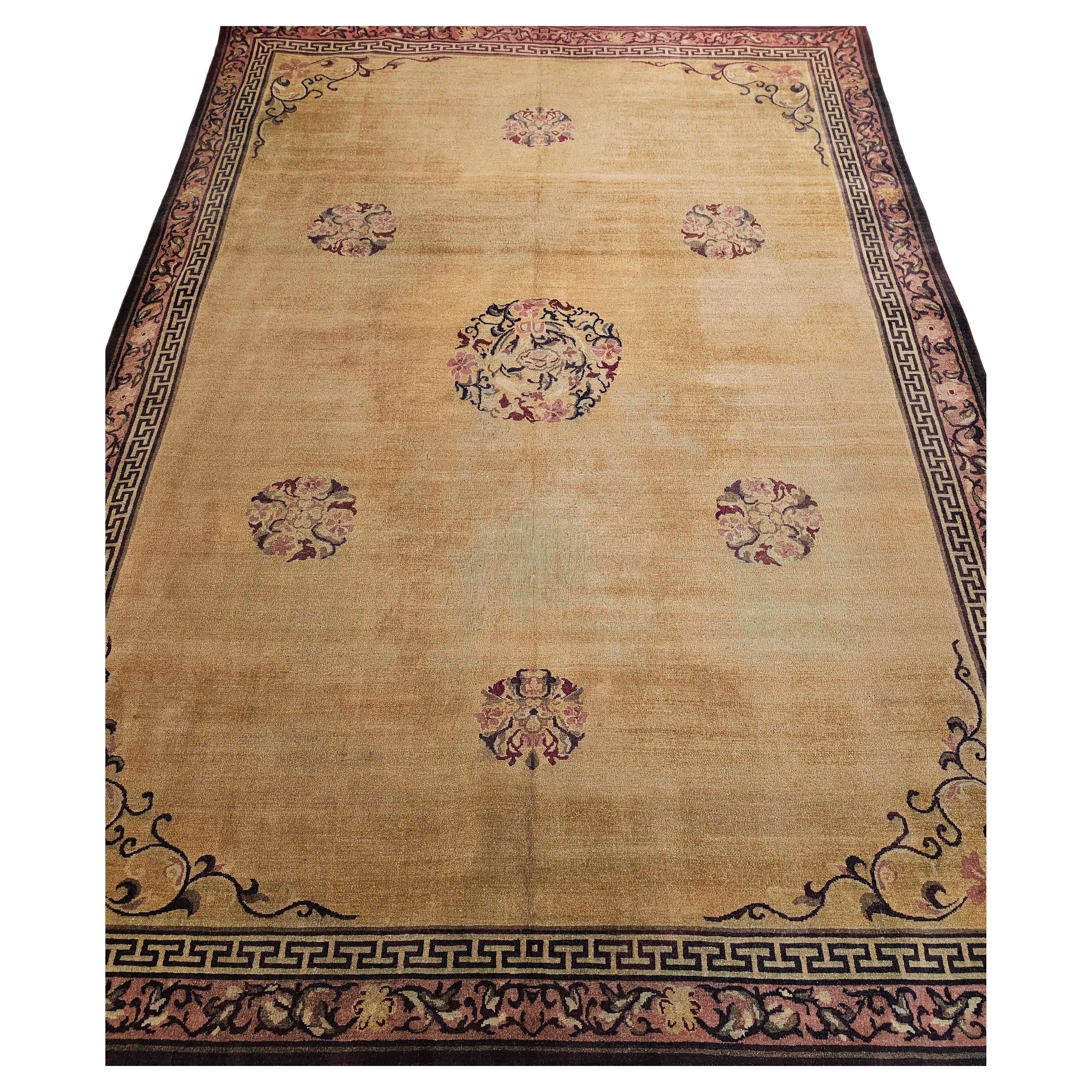 Antique Chinese Art Deco 10' 0" x 13' 4" For Sale at 1stDibs