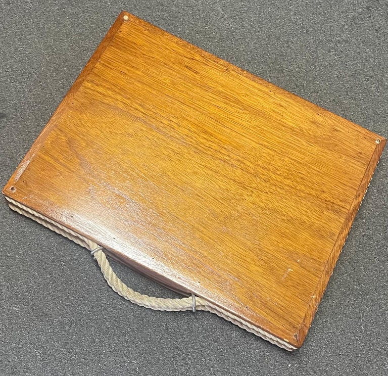 Vintage Art Deco Cork and Bakelite Backgammon Set For Sale at 1stDibs