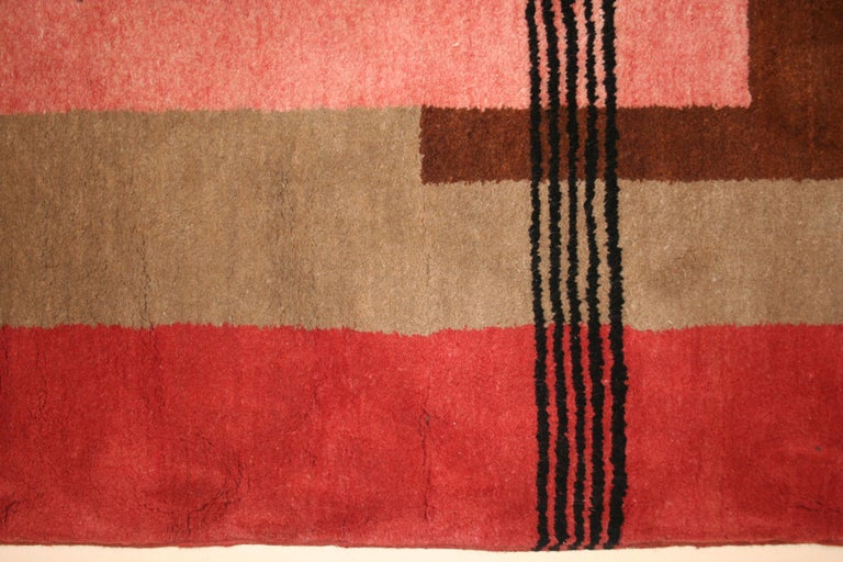 Vintage Art Deco Cubist Design Rug in the Style of Ivan da Silva Bruhns ...