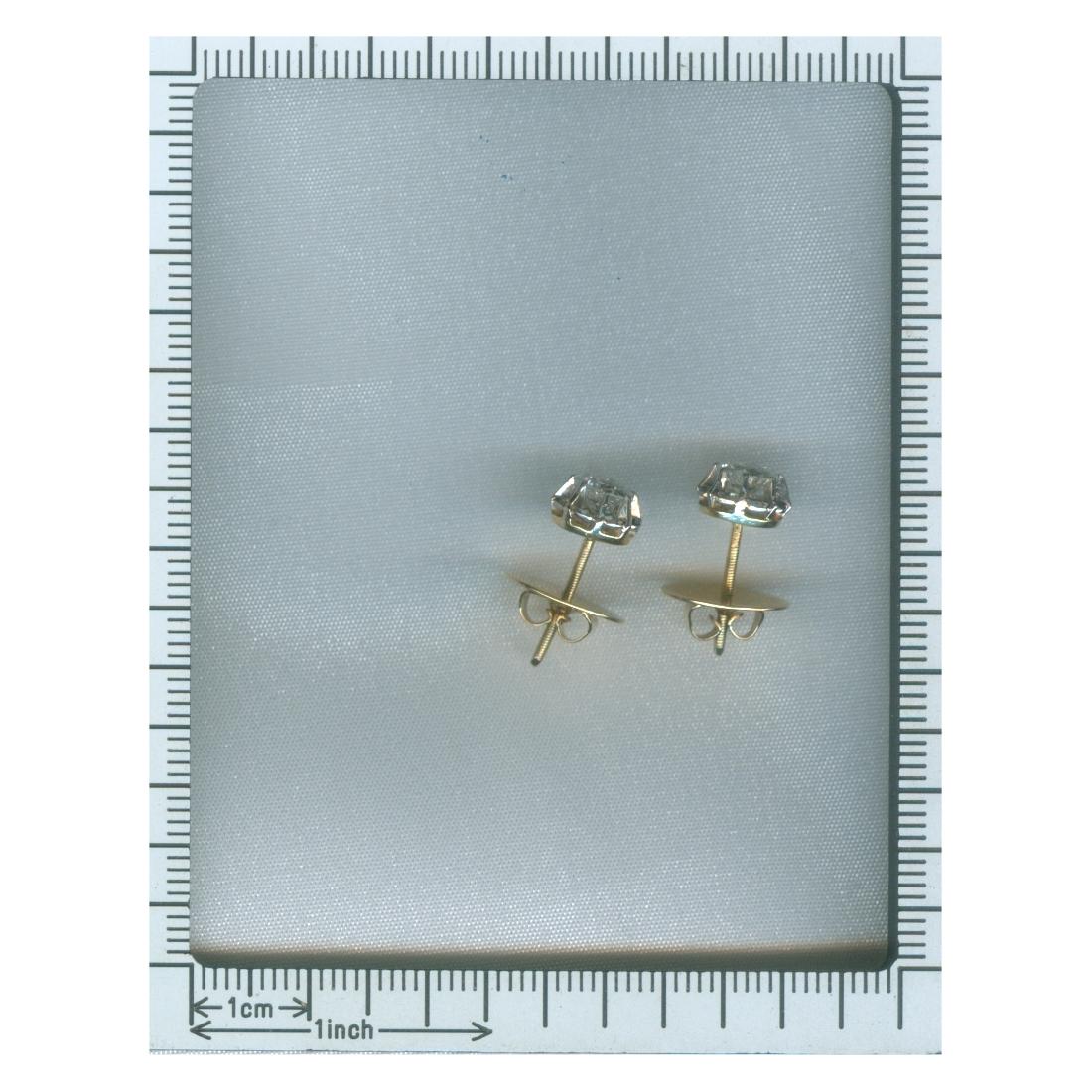 Vintage Art Deco Diamond Earstuds For Sale at 1stDibs