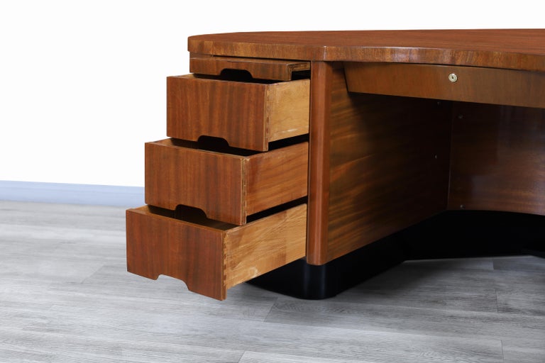 Vintage Art Deco "Fletcher Aviation" Executive Desk by Frank Fletcher ...