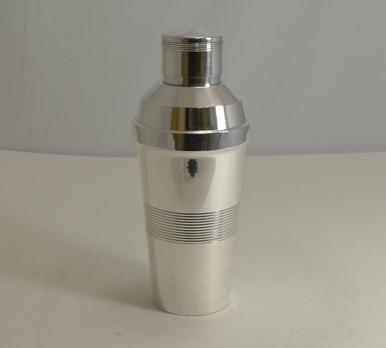 Vintage Art Deco French Cocktail Shaker circa 1930 by Orfèvrerie Phenix ...