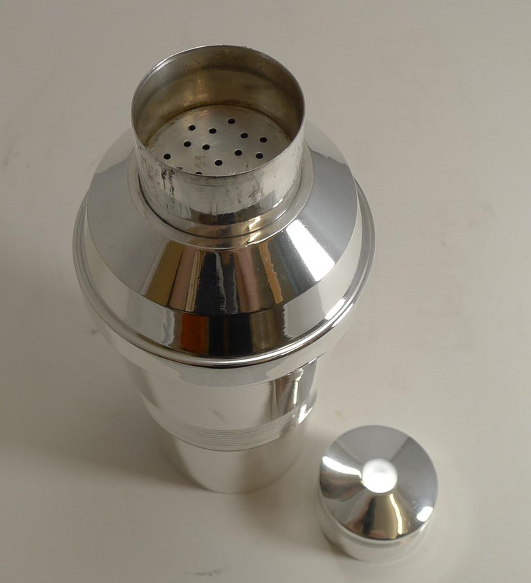 Vintage Art Deco French Cocktail Shaker circa 1930 by Orfèvrerie Phenix ...