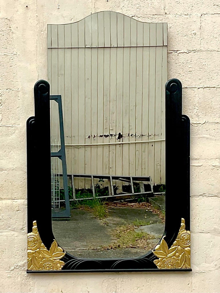 Vintage Art Deco Gilt Mirror For Sale at 1stDibs