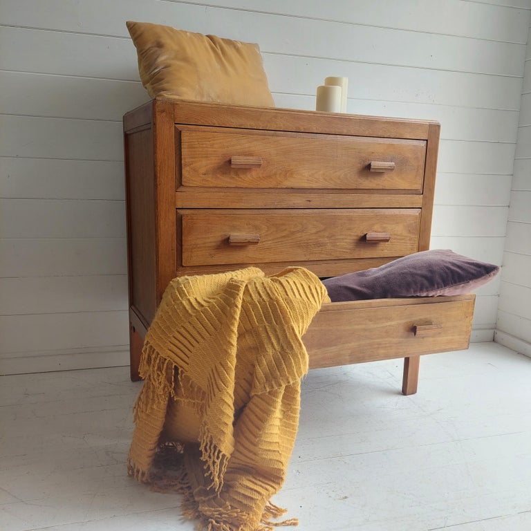 Vintage Art Deco Mid Century 1930-40s Heals Style Chest of Drawers at ...