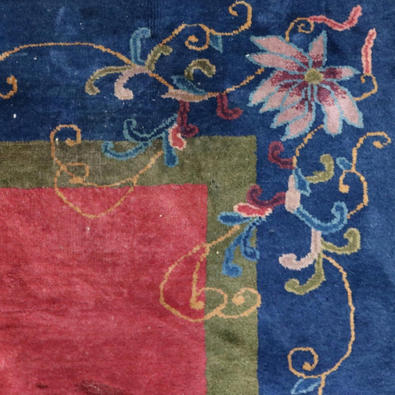 Vintage Art Deco Nichols Chinese Marsh Scene Carpet, Signed, circa 1930 ...