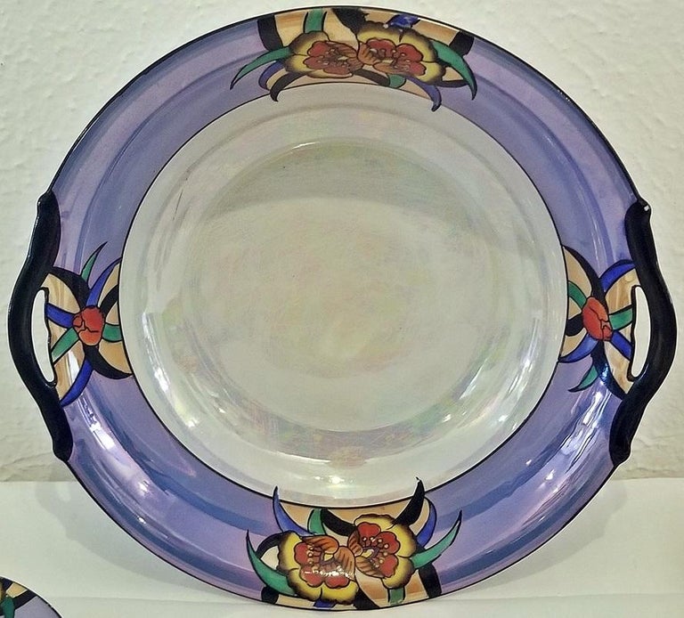 Vintage Art Deco Noritake Lusterware 14 Piece Set at 1stDibs