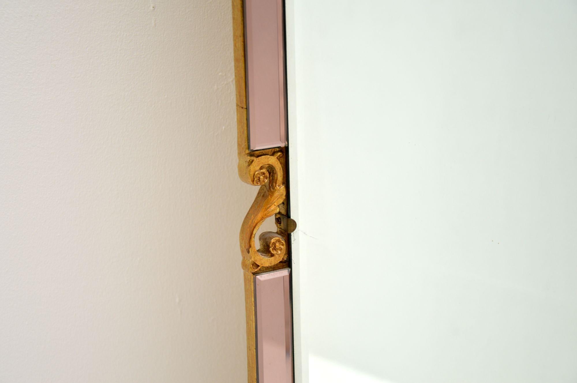 Vintage Art Deco Period Decorative Mirror For Sale at 1stDibs