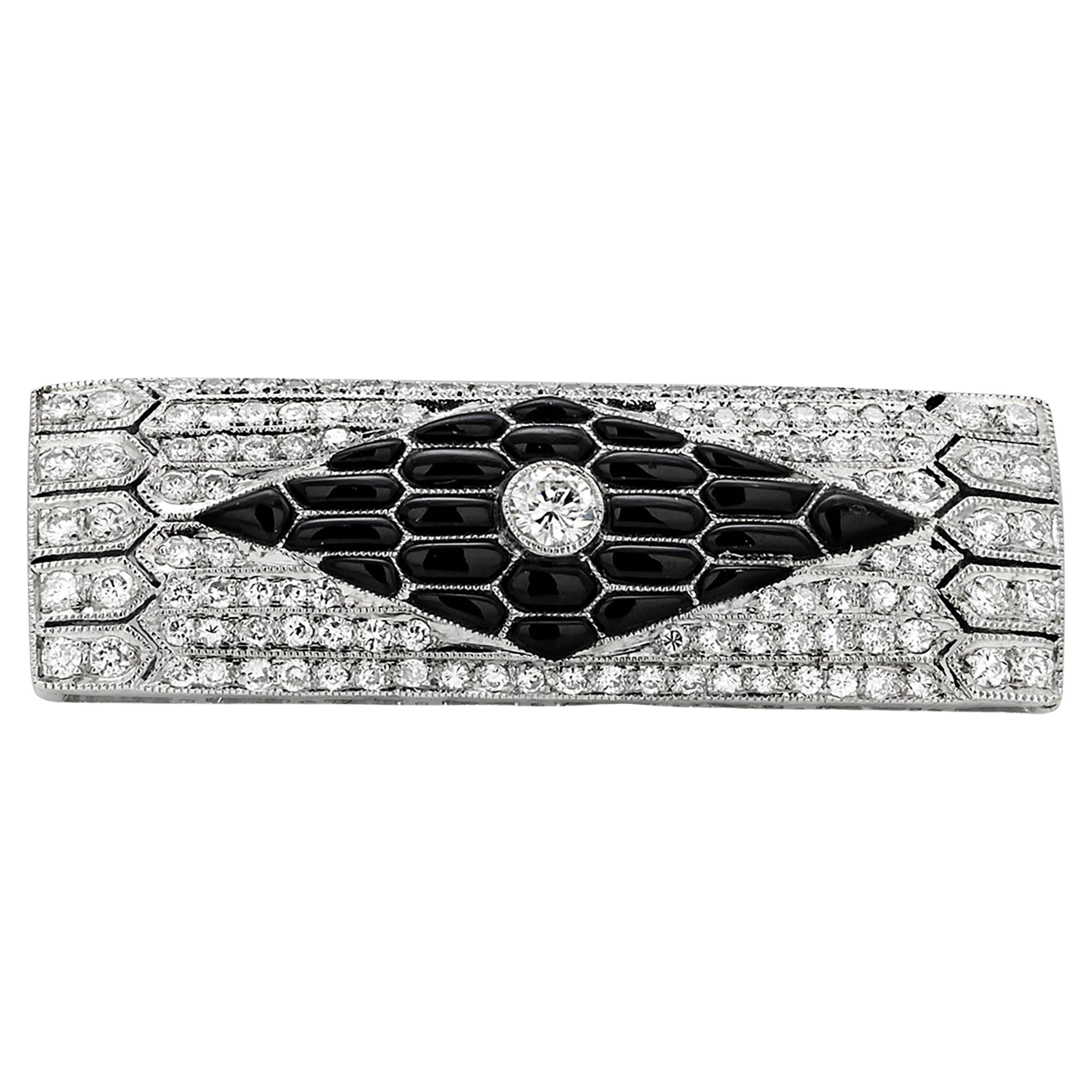 Art Deco Platinum and Diamond Floral Design 1920th Rare Brooch For Sale ...