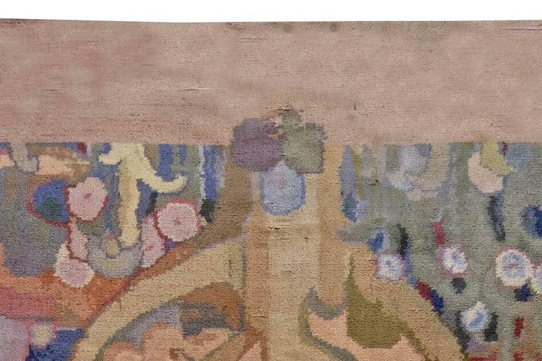 Vintage Art Deco Rug by Frank Brangwyn at 1stDibs