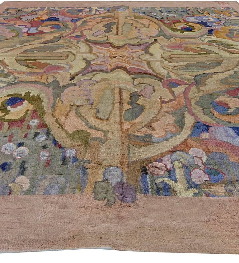 Vintage Art Deco Rug by Frank Brangwyn at 1stDibs