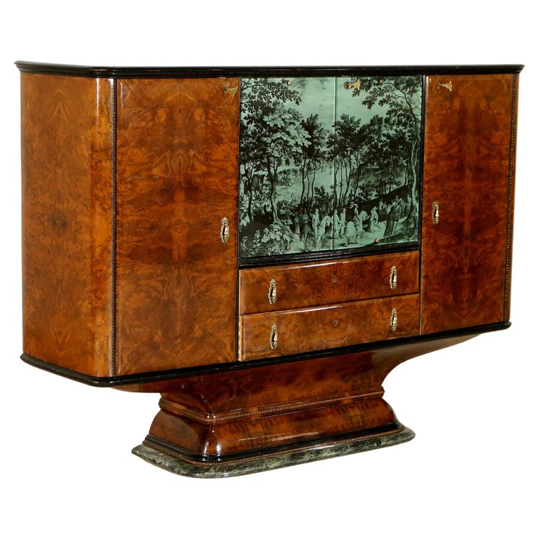 Vintage Art Deco Style Hall Sideboard For Sale at 1stDibs