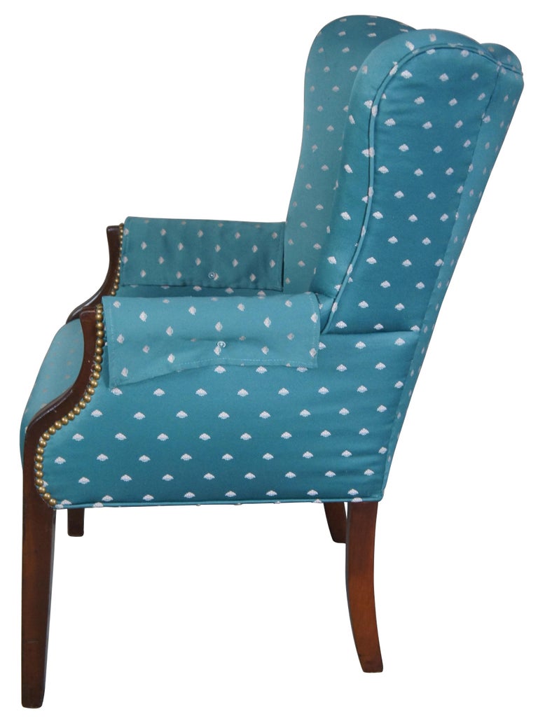 Vintage Art Deco Style Mahogany Channel Back Arm Chair Barrel Library ...