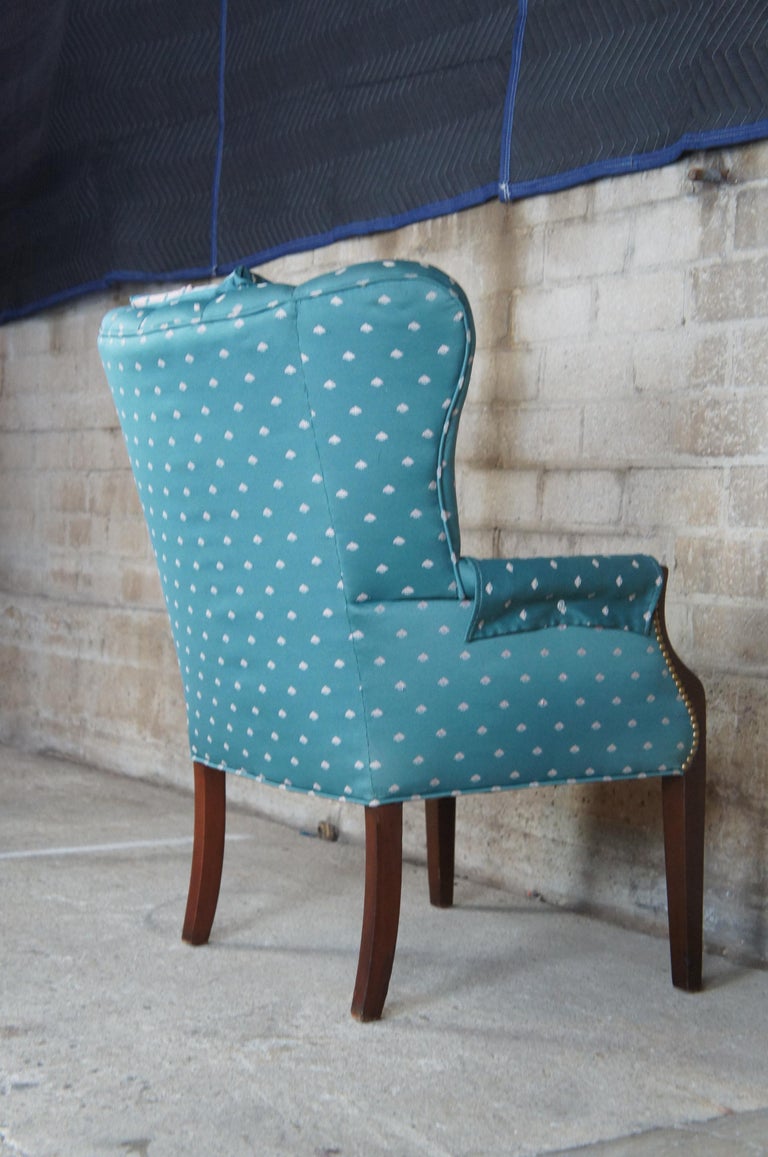 Vintage Art Deco Style Mahogany Channel Back Arm Chair Barrel Library ...