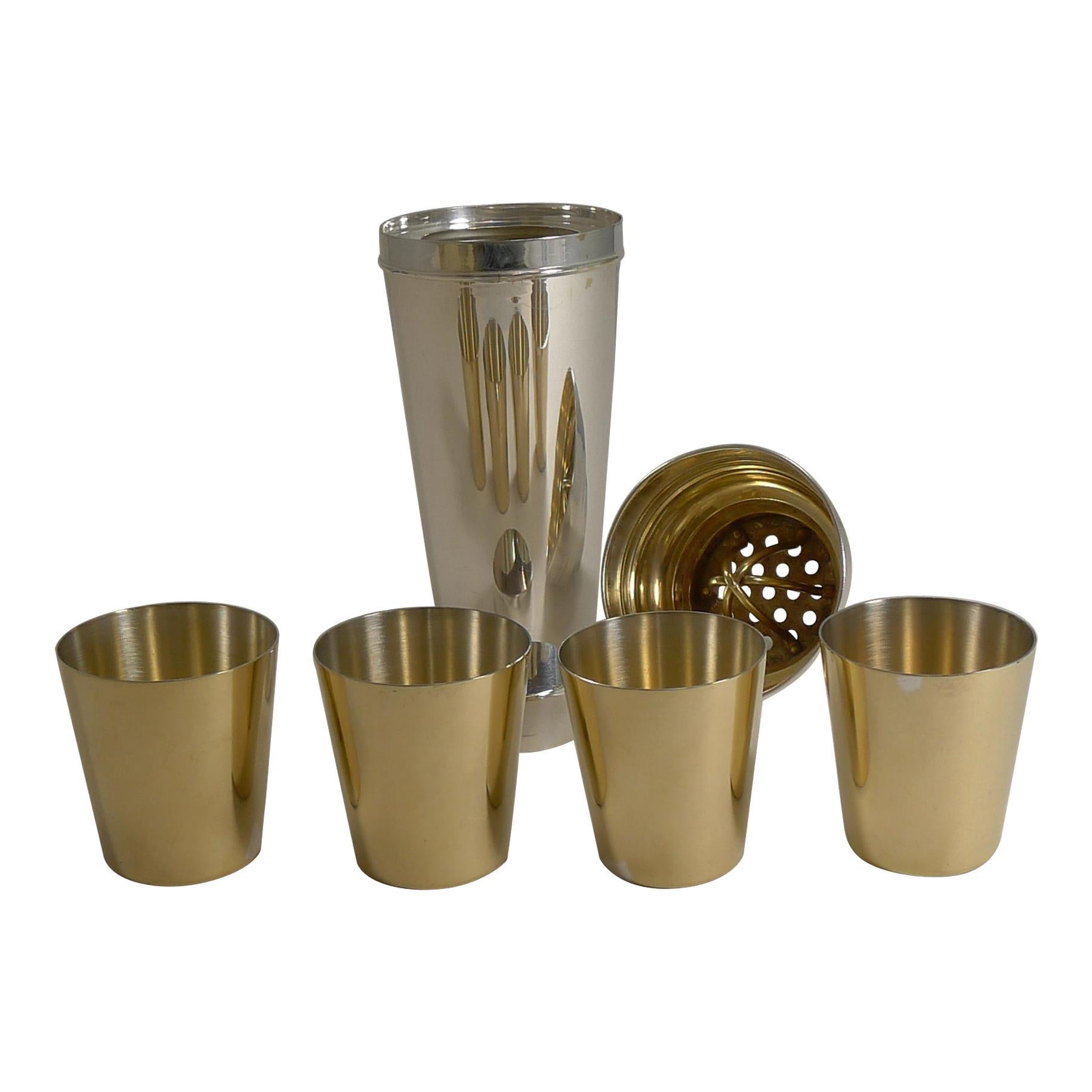 Vintage Art Deco Travelling Cocktail Shaker / Set, German, circa 1930 ...