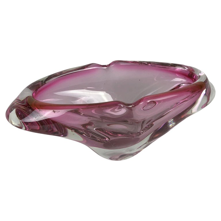 Vintage Art Glass Ashtray From Czechoslovakia 1960s For Sale At 1stdibs