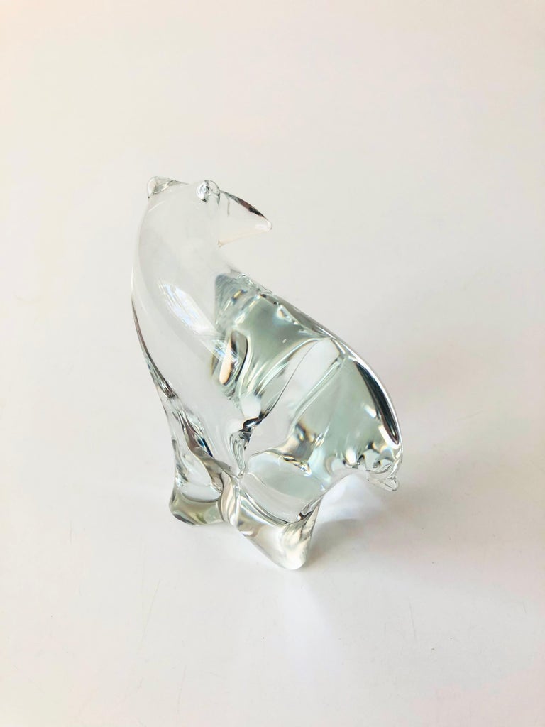 Vintage Art Glass Bear at 1stDibs