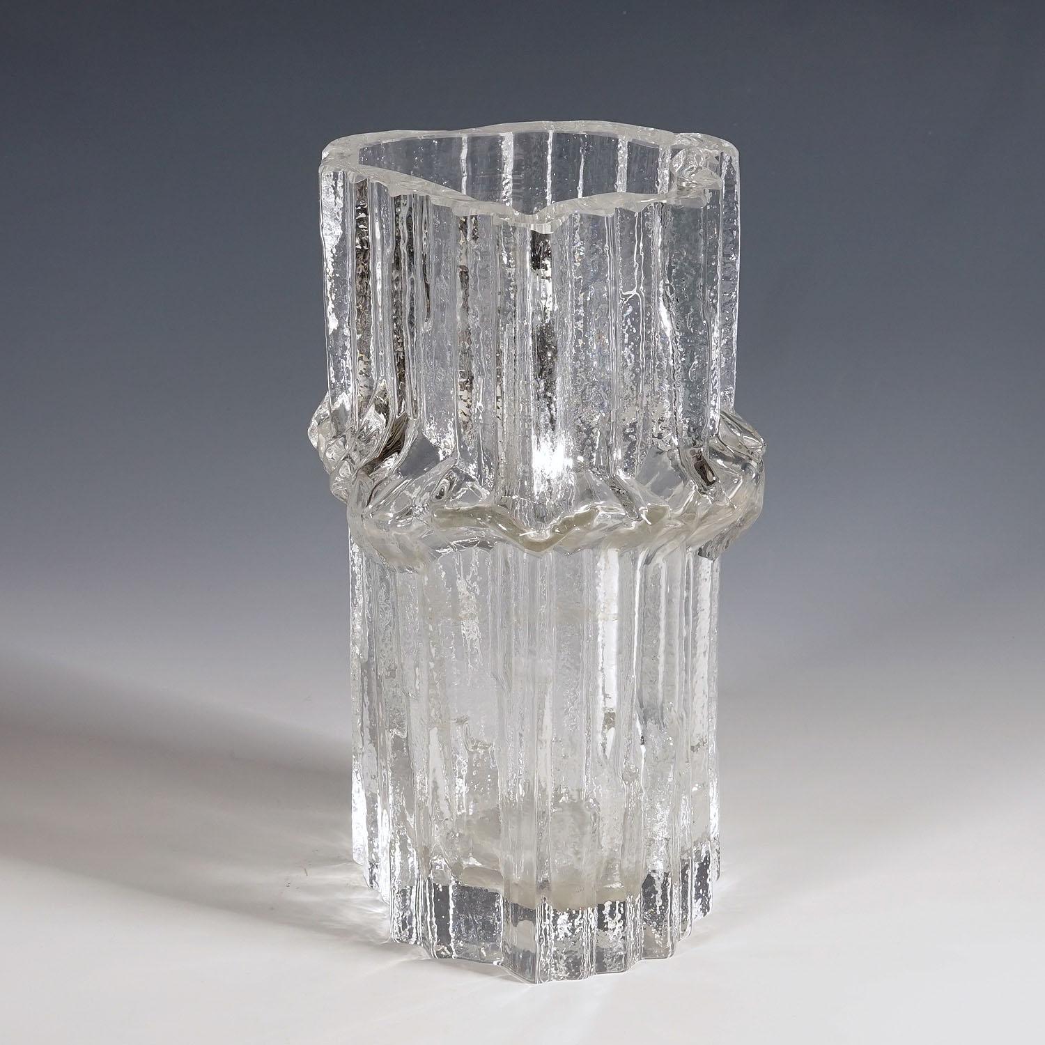 Vintage Art Glass Vase by Tapio Wirkkala for Iittala 1967 For Sale at ...