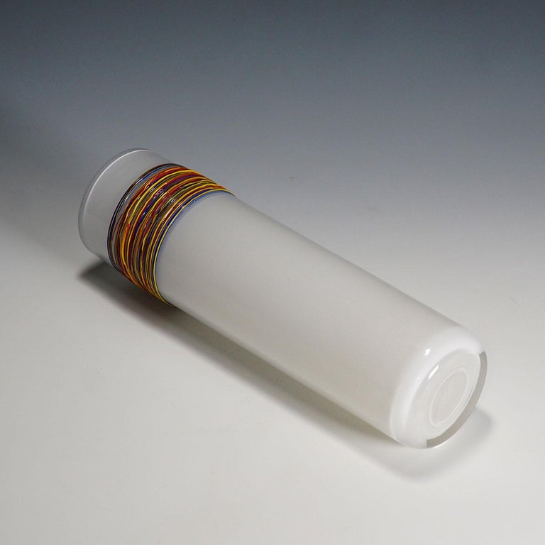 Vintage Art Glass Vase by Technical School for Glass Zwiesel, Germany ...