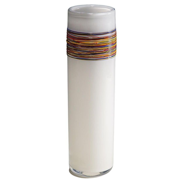 Vintage Art Glass Vase by Technical School for Glass Zwiesel, Germany ...